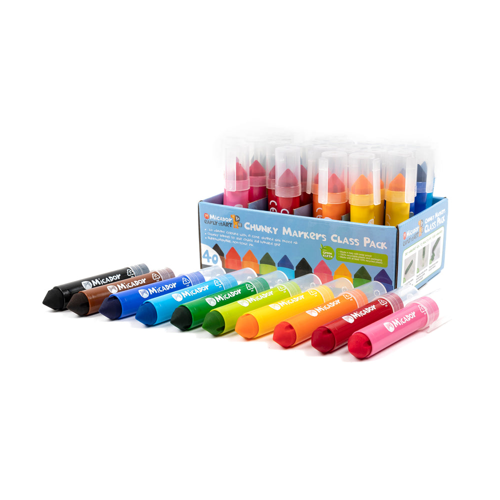 Chunky Markers Class Pack 40 | early stART Classroom Markers